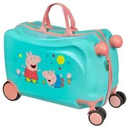 Kinderkoffer Undercover "Ride-on Trolley, Peppa Pig", Kinder, Gr. B/H/T: 47,5cm x 32cm x 23cm 20 l, bunt (peppa pig), Polycarbonat, bedruckt, Koffer, zum sitzen und ziehen