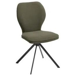 Schalenstuhl Niehoff SITZM&Ouml;BEL "Colorado", gr&uuml;n (oliv, schwarz), 2 Stk., ohne Drehfunktion,ohne Armlehnen, Polyester, St&uuml;hle, 100% recycelten PET-Flaschen