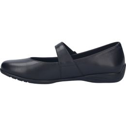Josef Seibel Damen Ballerina "Fenja 35, black-black", Gr. 39, schwarz, Obermaterial: 100% Rindsleder Leather cow., Schuhe
