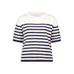 Cartoon Damen Kurzarmshirt "Damen mit Rundhalsausschnitt", schwarz-wei&szlig;, Gr. 44, Obermaterial: 55% Viskose, 30% Polyester, 15% Polyamid, Shirts