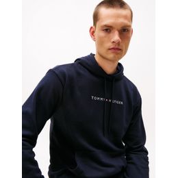 Herren Hoodie, Tommy Hilfiger Underwear, Gr. M, blau, Sweatware, Obermaterial: 50% Baumwolle, 50% Polyester, Sweatshirts, mit Stickerei, Regualr Fit,