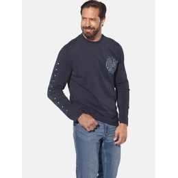 Jan Vanderstorm Herren Langarm-Poloshirt "3er Pack Langarmshirt NORGARD", blau, Gr. 5XL, Obermaterial: 100% Baumwolle CO., Shirts
