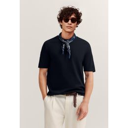 Bugatti Herren T-Shirt, schwarz, Gr. S, unifarben, 100% Baumwolle, Shirts, elegant mit Rundhals