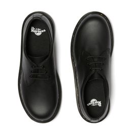 Dr. Martens Kinder Schn&uuml;rschuh "1461 Y Black Softy T Youth Lace Shoe", Gr. 38,5, schwarz, Glattleder, Schuhe, Kinderschuh, Schn&uuml;rschuh, Freizeitschuh