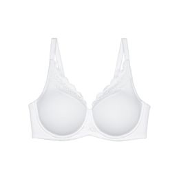Triumph Damen B&uuml;gel-BH "Amourette W01", Gr. 85, wei&szlig;, Microtouch, Obermaterial: 68% Polyamid, 32% Elasthan, BHs, verkleinert die Brust optisch um