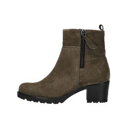 Gabor COMFORT Damen Stiefelette "Gabor Comfort Stiefelette Veloursleder", Gr. 38,5, gr&uuml;n, Veloursleder, Schuhe
