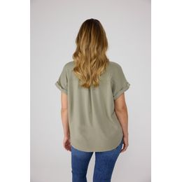LIEBLINGSST&Uuml;CK LIEBLINGSST&Uuml;CK Damen Rundhalsshirt "CamilaEp", gr&uuml;n, Gr. XS, clean, unifarben, Jersey, Obermaterial: 100% Baumwolle, Shirts, aus reiner Baumwolle