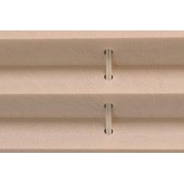 Plissee Kutti, B:50cm H:140cm, beige, Obermaterial: 100% Polyester, Badezimmer, Plissees, "Brisa", Klemmfix, Sichtschutz, blickdicht, einfarbig,