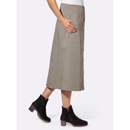 Classic Basics Damen Jeansrock, grau, Gr. 21, unifarben, 81% Baumwolle, 17% Polyester, 2% Elasthan, 97% Baumwolle, 3% Elasthan, R&ouml;cke