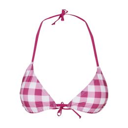 Urban Classics Damen B&uuml;gel-Bikini "Urban Classics Damen Ladies Check Bikini", pink, Gr. XS, 88% Polyester, 12% Elasthan, Bikini-Sets