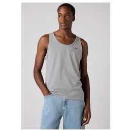 Levi's Tanktop LEVI'S "LSE HOUSEMARK TANK", Herren, Gr. M, grau (mid tone grau heather), Jersey, Obermaterial: 100% Baumwolle, meliert, regular fit normal, Rundhals, Tops Tanktop, mit Logo Stickerei