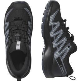 Salomon Kinder Outdoorschuh "XA PRO V8 WP J", Gr. 33, schwarz, Synthetik, Textil, Schuhe, wasserdicht