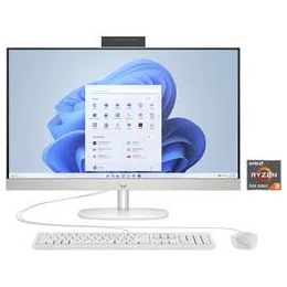 HP All-in-One PC "27-cr0207ng", wei&szlig; (shell wei&szlig;), Windows 11, 8 GB RAM 512 GB SSD, Desktop-PCs