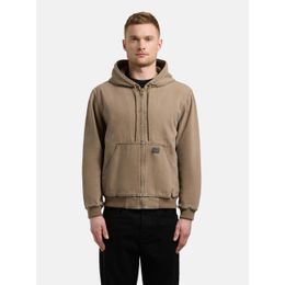 Khujo Herren Outdoorjacke "Rhiis"braun, Gr. XXL, Obermaterial: 100% Baumwolle, Jacken, Herren &Uuml;bergangsjacke im Denim-Look