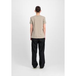 Damen T-Shirt "Crystal T-Shirt W", beige, Gr. S, Alpha Industries, Obermaterial: 100% Baumwolle, Shirts