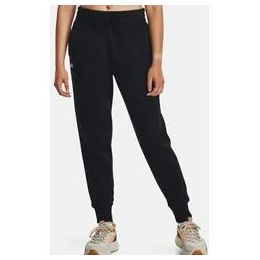 Jogginghose Under Armour "RIVAL", Damen, Gr. 4XL(58), N-Gr, schwarz (schwarz 001), Obermaterial: 80% Baumwolle, 20% Polyester, Hosen Jogginghose, f&uuml;r vielseitige Aktivit&auml;ten, aus Baumwolle, elastischer Bund
