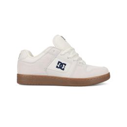 DC Shoes Herren Schn&uuml;rschuh "Manteca", Gr. 7,5sanftes wei&szlig;, navy, Obermaterial: Leder (Kuh) / Futter: Textil / Au&szlig;ensohle: Gummi., Schuhe
