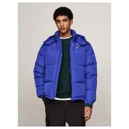 Tommy Hilfiger Steppjacke TOMMY JEANS "TJM ALASKA PUFFER EXT", Damen, Gr. XXL, blau (bright blau), Web, Obermaterial: 100% Polyester, Jacken Steppjacke