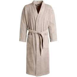 Unisex-Bademantel Egeria, L:130cm, grau, Walkfrottee, Hausm&auml;ntel, "Topas, ideal f&uuml;r Sauna & Spa, Hotelbademantel, Morgenmantel", f&uuml;r Damen & Herren,