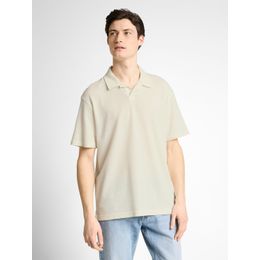 Damen Poloshirtwool wei&szlig;, Gr. XXL, Tom Tailor Denim, unifarben, Web, Obermaterial: 60% Baumwolle, 40% Polyester, Shirts, mit Polo Kragen