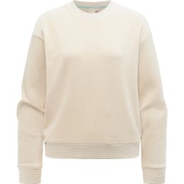 Ragwear Damen Sweatshirt "Dellani Cordy", beige, Gr. XXXL, Material: 76% Baumwolle, 20% Polyester, 4% Elasthan, Sweatshirts, Langarm Oberteil in
