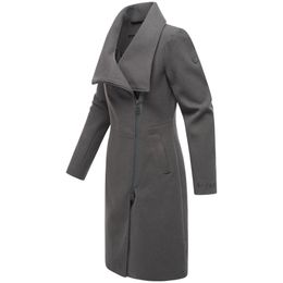 Navahoo Damen Kurzmantel "Samtrose 14", grau, Gr. XS, Obermaterial: 90% Polyester, 10% Viskose. Innenfutter: 100% Polyester. &Auml;rmelfutter: 100%