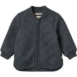 Wheat Baby Outdoorjacke "Loui", Gr. 80, blau, Web, Obermaterial: 100% Polyester, unifarben, Jacken, w&auml;rmend und mit elastischen Strickb&uuml;ndchen