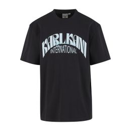 T-Shirt Karl Kani "Karl Kani Signature International T-Shirt", Jungen, Gr. L, schwarz, 100% Baumwolle, bedruckt, oversize, Rundhals, Shirts T-Shirt