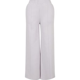 Urban Classics Damen Stoffhose "Urban Classics Damen Ladies Straight Pin Tuck Sweat Pants"softlila, Gr. XXL, unifarben, 65% Baumwolle, 35% Polyester,