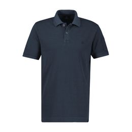 Lerros Herren Poloshirt "Poloshirt, unifarben aus gestreiftem Piqu&eacute;-Gewebe", schwarz, Gr. S, 100% Baumwolle, Shirts