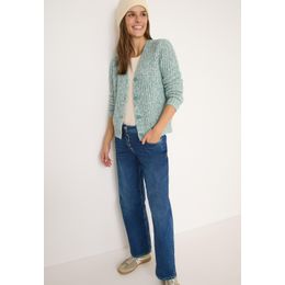 Cecil Damen Cardigan, gr&uuml;n, Gr. XL, unifarben, Web, 58% Baumwolle, 24% Polyacryl, 10% Nylon, 8% Polyester, Strickjacken