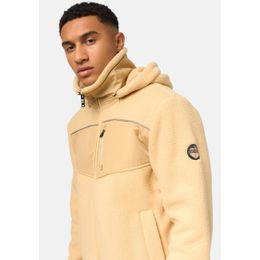 STONE HARBOUR Herren Fleecejacke "Illian", beige, Gr. XL, Fleece, Obermaterial 1: 100% Polyester. Obermaterial 2: 100% Nylon, Jacken, Sportliche