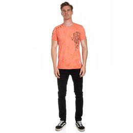 Rusty Neal Herren T-Shirt, rot, Gr. XXXL, 100% Baumwolle, Shirts, im tollen Vintage-Look