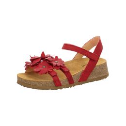 Think! THINK Damen Riemchensandale "Think Sandalen Leder", Gr. 38rot, Leder, Schuhe