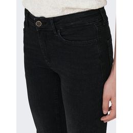 Only Damen Bootcut-Jeans "ONLBLUSH MID FLARED DNM TAI1099 NOOS", schwarz, Gr. XL, Denim/Jeans, Obermaterial: 92% Baumwolle, 6% Elasthan, 2% sonstige