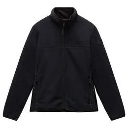 Fleecejacke Napapijri "YUPIK", Damen, Gr. L, schwarz, Web, Aussenseite: 100% Polyamid. Obermaterial: 100% Polyester. Futter: 100% Baumwolle, unifarben, B&uuml;ndchen, Jacken Fleecejacke