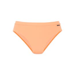 Venice Beach Damen Bikini-Hose "Lucky", rot, Gr. 34, Strukturmuster, Recycling-Polyamid, Badehosen, aus gerippter Strukturware