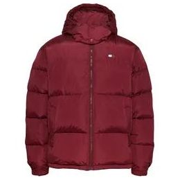 Tommy Hilfiger Steppjacke TOMMY JEANS "TJM ALASKA PUFFER EXT", Damen, Gr. XXL, rot (deep rouge), Web, Obermaterial: 100% Polyester, Jacken Steppjacke