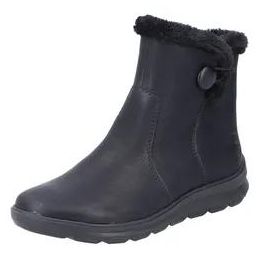 Winterboots Rieker, Damen, Gr. 40, schwarz, Lederimitat, Textil, unifarben, Schuhe Winterboots, Keilstiefelette - 150 Jahre Rieker Jubil&auml;umsartikel