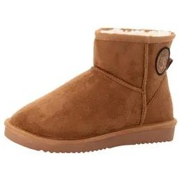 O`Neill Schlupfboots O'NEILL "BESIANA WOMEN MID", Damen, Gr. 36, braun (chestnut), Synthetik, Schuhe Schlupfboots, Winterboots, Snowboots, Winterschuhe