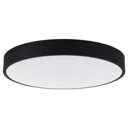 Brilliant LED Deckenleuchte "Filiz", schwarz (schwarz, wei&szlig;), &Oslash; 49cm H: 8cm, 1 Stk., Leuchten, &Oslash; 49 cm, Textil, 4500 lm, 3000-6500 K, dimmbar, Fernbedienung, LED Deckenleuchte