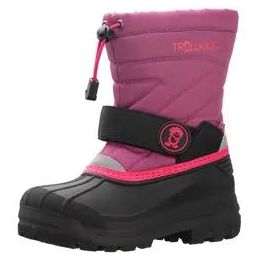 Snowboots Trollkids "KIDS TELEMARK WINTER BOOTS PRO", M&auml;dchen, Gr. 37, lila (plum, magenta), Synthetik, mehrfarbig, Schuhe Snowboots, f&uuml;r Kinder und Jugendliche, mit Gummilaufsohle