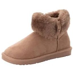 O`Neill Schlupfboots O'NEILL "JENNER WOMEN MID", M&auml;dchen, Gr. 36, grau (warm taupe), Synthetik, Schuhe Schlupfboots, gef&uuml;tterte Winterboots, Snowboots, Winterschuhe, gef&uuml;ttert