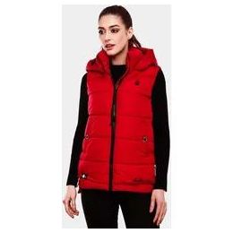 Steppweste Marikoo "Zarinaa", Damen, Gr. XS (34), rot, Obermaterial: 100% Polyester; Futter: 100% Polyester; Wattierung: 100% Polyester, Westen Steppweste, mit vier seitlichen Taschen