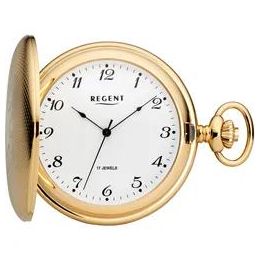 Regent Uhren Taschenuhr REGENT "P714-19403049", gold (goldfarben), Taschenuhren, Damen, Taschenuhr, Herrenuhr, Handaufzug, Acrylglas, Geschenkidee