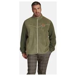 Strickjacke CHARLES COLBY "Outdoor Strickjacke DUKE DEREN", Herren, Gr. 3XL, gr&uuml;n (oliv), Obermaterial: 100% Polyester COOLMAX PES(Coolmax)., Strickjacken Strickjacke