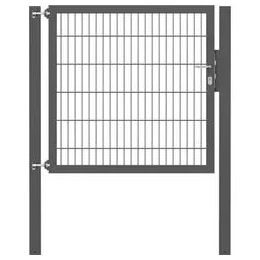 GAH Alberts Zauneinzelt&uuml;r ALBERTS "Flexo Plus", grau (anthrazit), B:125cm H:120cm, Stahl, Tore, verschiedene Abmessungen