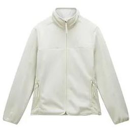 Fleecejacke Napapijri "YUPIK", Damen, Gr. M, beige (beige dimity), Web, Aussenseite: 100% Polyamid. Obermaterial: 100% Polyester. Futter: 100% Baumwolle, unifarben, B&uuml;ndchen, Jacken Fleecejacke