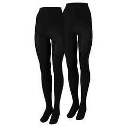 Thermostrumpfhose HEATKEEPER "LADIES THERMAL TIGHTS", Damen, Gr. S/M, schwarz, Obermaterial: 90% Polyester, 10% Elasthan, unifarben, elastisch, Strumpfhosen, mit isolierender Schicht f&uuml;r kalte Wintertage
