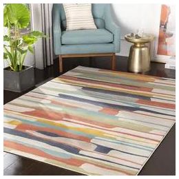 Teppich LIVABLISS "HOUSTON", bunt, B:160cm H:11mm L:220cm, Kunstfaser, Teppiche, Teppich, Skandi Design, Modern Boho Kurzflor Wohnzimmerteppich, Schlafzimmer